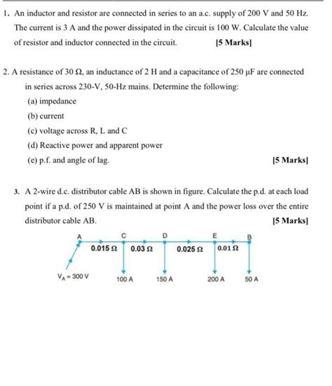 Solved An Inductor And Resistor Are Connected In Series Chegg