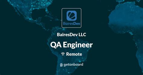 Qa Engineer At Bairesdev Llc Remote Work From Home Get On Board