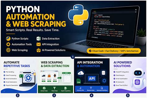 Build Python Automation Scripts And Web Scraping Tools By Saheerkhans
