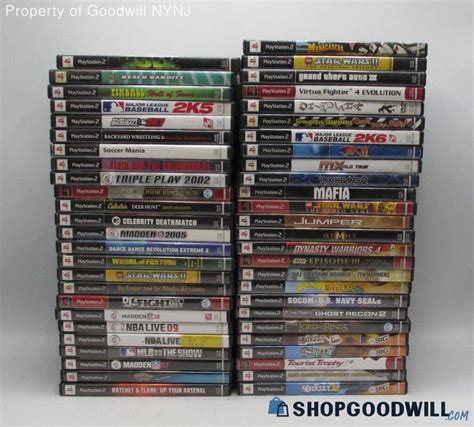 Sony Playstation 2 Bundle Lot Of 49 Games