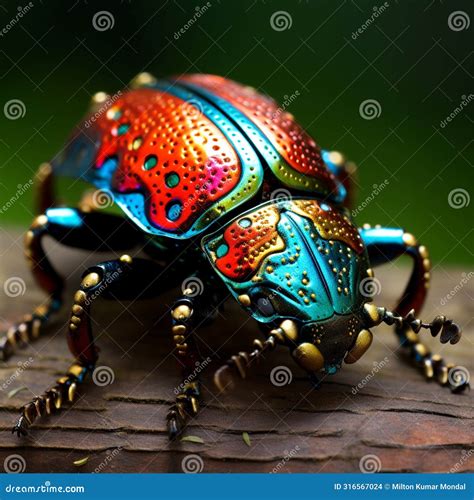 Colored Beetles Cartoon Vector 11204601