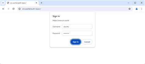 Ubuntu Apache Basic 認証の設定 Server World