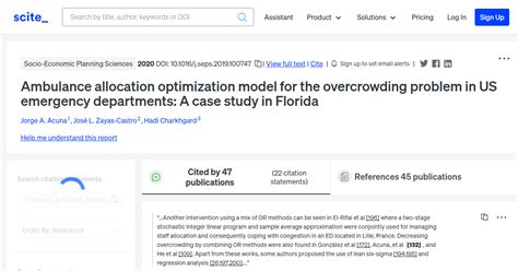 Ambulance Allocation Optimization Model For The Overcrowding Problem In Us Emergency Departments