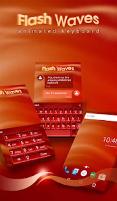Android Için Flash Waves Animated Keyboard İndir