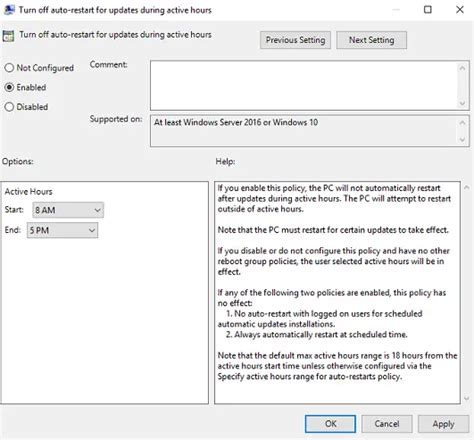 How To Enable And Use Active Hours In Windows
