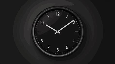 Cartoon Black Wall Clock Vector Illustration Premium Ai Generated Vector