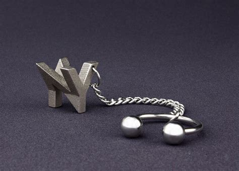 3d Printed Monograms Combine Two Initials In One Pendant