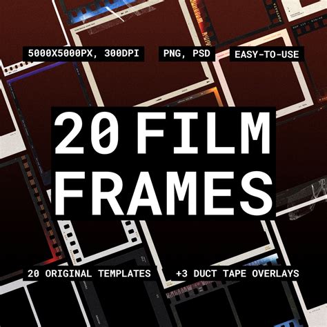 Film Frames Collection Psd And Png Overlays By Pixelbuddha
