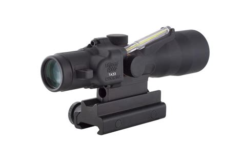 Trijicon Acog Ta33 8 3x30 With Dual Illumination Amber Chevron Reticle