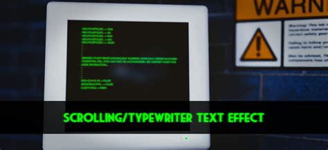 Scrolling Text Typewriter Effect Blendernation