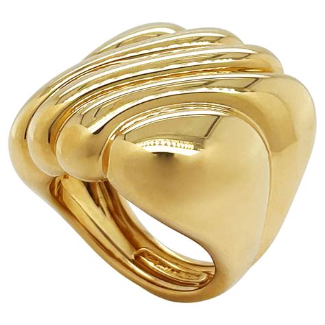 18k Yellow Gold Wave Texture Ring For Sale At 1stdibs 18k Yellow Gold Wave Texture Ring For Sale At 1stdibs