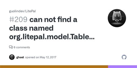 can not find a class named org litepal model table schema · issue