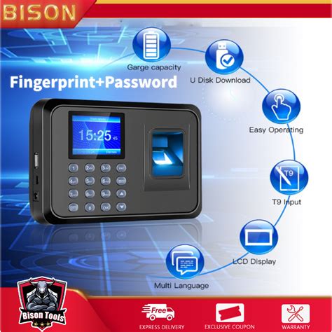 Attendance Machine Lcd Screen Intelligent Biometric Fingerprint Office Sstaff Clocking Machine