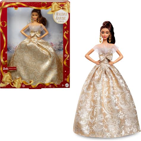 Barbie Signature 2025 Holiday Fashion Doll With Light Brown