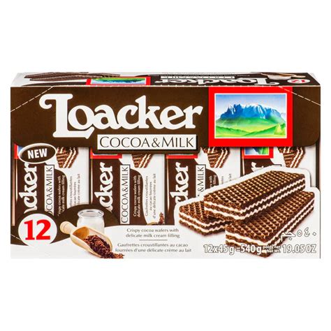 Loacker Wafer Cocoa And Milk 12 X 45g Bulk Convenience Supplies Mega Store