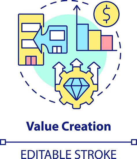 Value Creation Concept Icon Cost And Revenue Synergy Motive For Merger Abstract Idea Thin Line