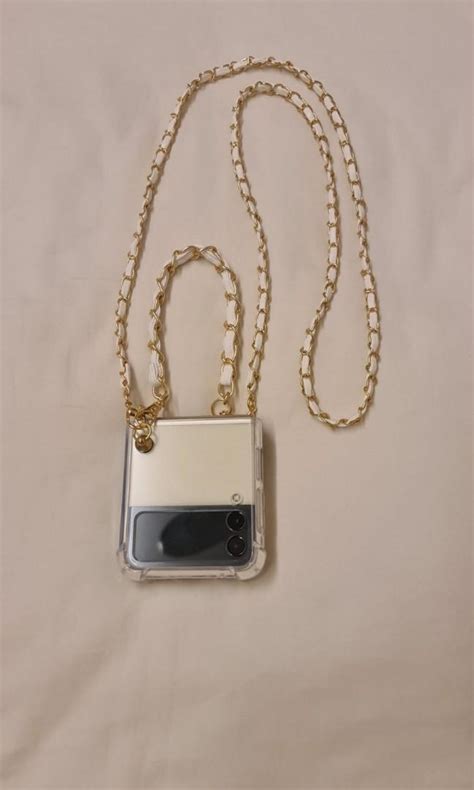 Samsung Z Flip 3 4 Casing With Strap Mobile Phones Gadgets Mobile Gadget Accessories