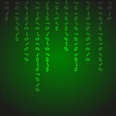 Premium Vector Cascading Binary Code Design With Green Background