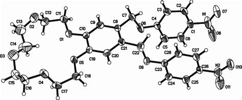 Structure Of Crown Ether 3 Drawn At 30 Probability Displacement