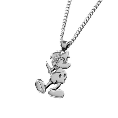 Revenge Last Drop Xxxtentacion Sad Mickey Silver Chain Pendant Grailed