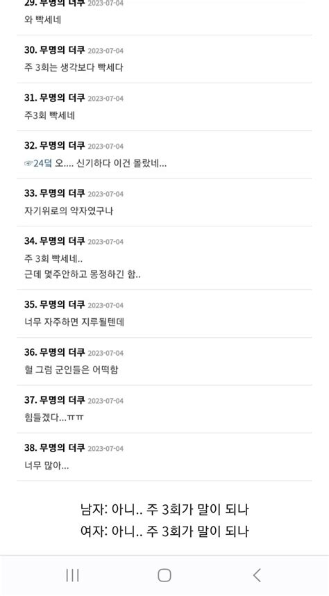 남자 권장 자위 횟수 알게 되고 걱정  유머움짤이슈 에펨코리아