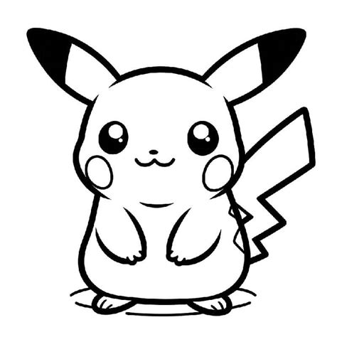 Pikachu Boyama Sayfaları Az Boyama