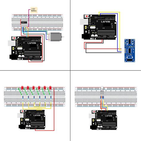 lafvin the basic starter kit for arduino for uno r3 with breadboard