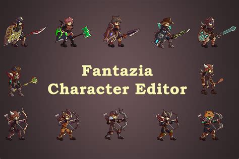 Character Editor Fantazia 2d Characters Unity Asset Store