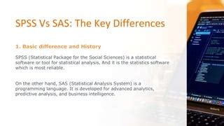 SPSS Vs SAS The Key Differences You Should Know Pptx