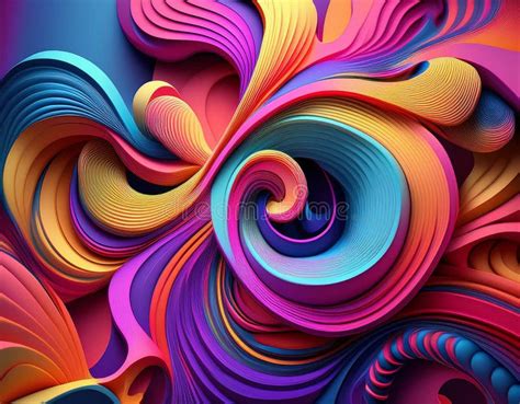 Stunning Abstract Background With Intertwining Shapes For Creative Projects And Design Stock