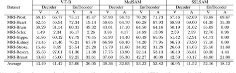 Table 11 From How To Build The Best Medical Image Segmentation Algorithm Using Foundation Models