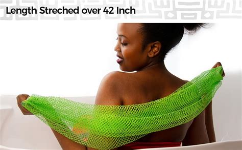 Amazon.com: African Net Sponge Authentic - 2 Pieces Exfoliating Body Scrubber Bath Sponge - Back ...