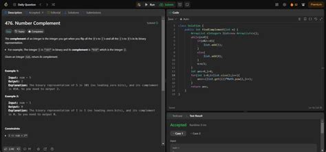 Darwin Raja Kumar R On Linkedin 100dayscodechallenge Binarycomplement Bitmanipulation Java