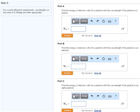 Item 5 For Crystal Diffraction Experiments