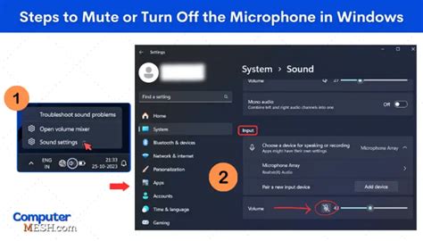 How To Mute Or Turn Off Microphone In Windows 10 And 11