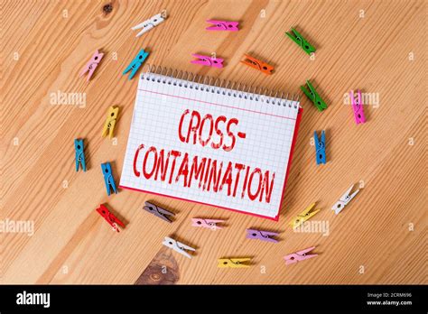 Handwriting Text Writing Cross Contamination Conceptual Photo Unintentional Transmission Of