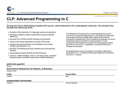 Pathivada Gayathri On Linkedin Cplusplus Ciscocertification Programming Techjourney