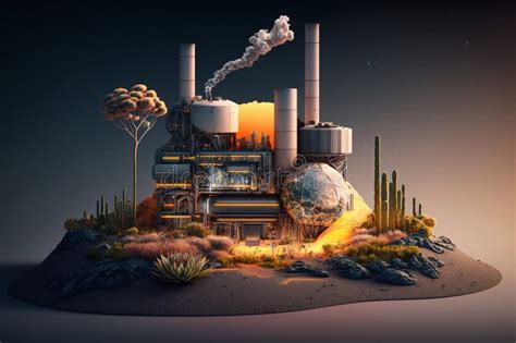 Generative AI Sustainable Development And Renewable Energy Concepts Stock Illustration