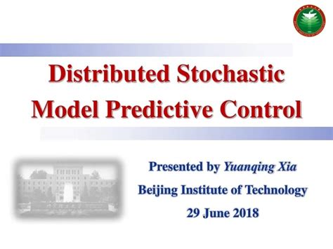 Ppt Distributed Stochastic Model Predictive Control Challenges And Solutions Powerpoint