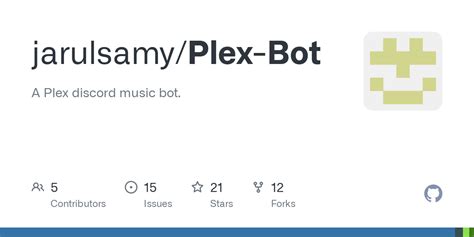 github jarulsamy plex bot a plex discord music bot