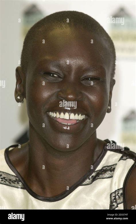 Alex Wek At The Lycra Britsh Style Awards 2003 At The Old Billingsgate