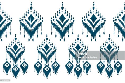 아프리카 Ikat Paisley 원활한 패턴 0명에 대한 스톡 벡터 아트 및 기타 이미지 0명 갈매기표 수장 꽃 식물 Istock