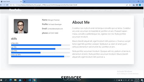 انشاء ال portofolio الخاص بك باستخدام html css and bootstrap خمسات