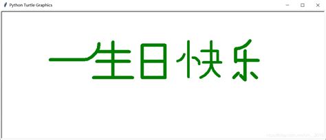 python turtle库 写“生日快乐” write 生日快乐 改变颜色 csdn博客