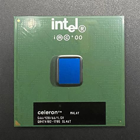 Used Intel Pentium Celeron Sl46t 566mhz 128 66 1 5v Cpu Socket 370 Cpu