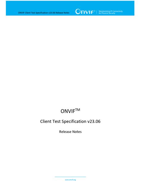 onvif client test specification releasenotes v23 06 pdf copyright