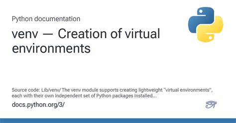 Creation Of Virtual Environments Isolation Documentation