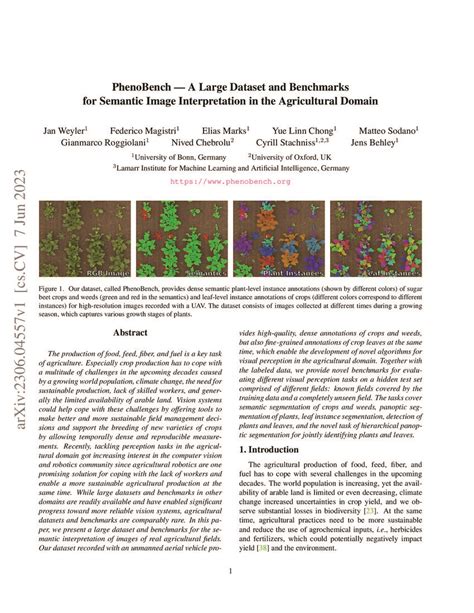 Phenobench A Large Dataset And Benchmarks For Semantic Image Interpretation In The