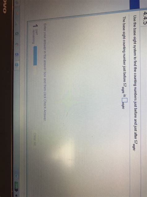 Solved Use The Base Eight System To Find The Counting