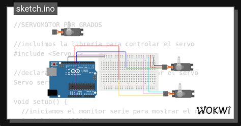 Servomotor Por Grados M6 Wokwi Esp32 Stm32 Arduino Simulator